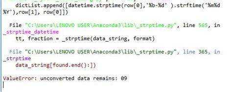 python valueerror unconverted data remains 09 stack overflow