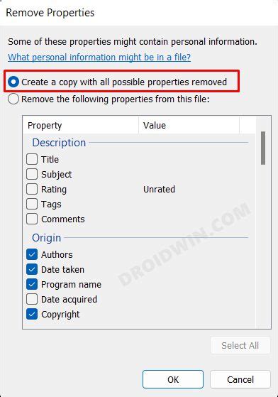 delete file metadata in windows 11 remove personal information