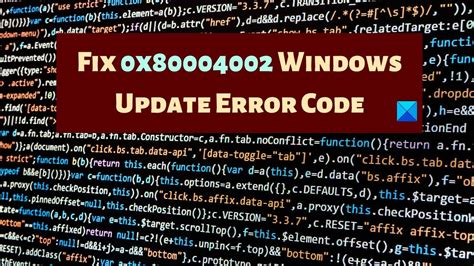 fix 0x80004002 windows update error code areaviral