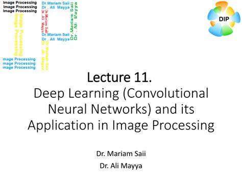 pdf lecture 11 deep learning convolutional neural
