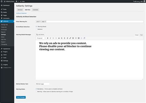 how to detect and stop adblocking in wordpress step by step