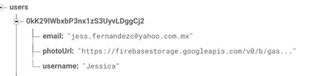 [answer] firebase snapshot working correctly to retrieve user info but