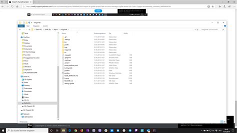 import of gradle project fails no errro message logfile shows exit