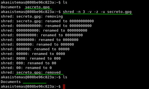 eliminar archivos en gnu linux y shred akasistemas