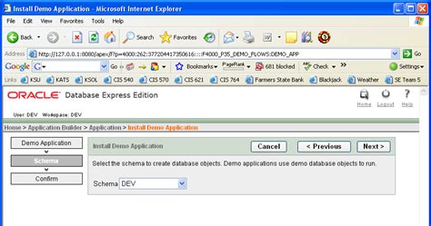 installing oracle database 10g express edition