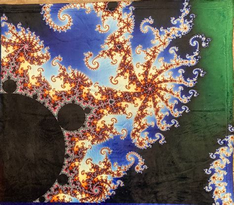 mandelbrot set fractal blanket with python code etsy