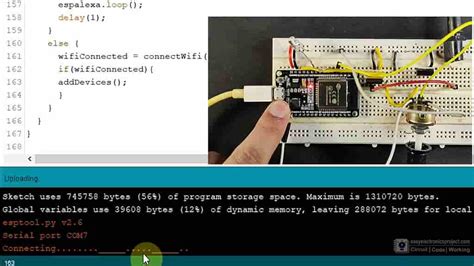 esp32 pwm led dimmer with alexa simple iot projects