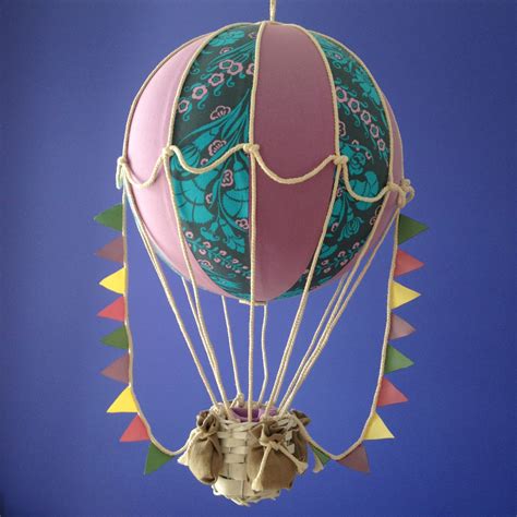 Unique Hanging Hot Air Balloon Made From Cotton Fabric By Cocodou