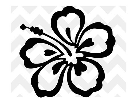 Hibiscus Svg Hibiscus Flower Hawaiian Flower Hawaii Etsy