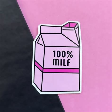 Milf Sticker 100 Milf Carton Vinyl Sticker I Love Hot Moms Sticker