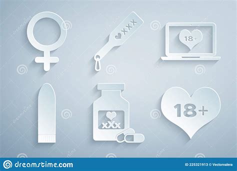 Set Bottle With Pills For Potency Laptop 18 Plus Content Vibrator