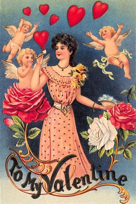Pin By Giovanna On Valentines Day Vintage Cards Vintage Valentines