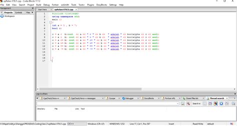 belajar coding c c dasar di code blocks