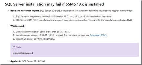 sql server 2019 installation error an error occurred for a