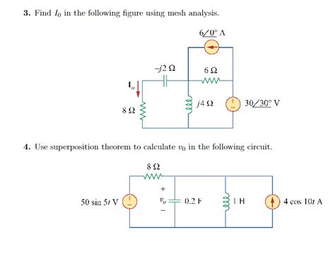 solved 3 find io in the following figure using mesh