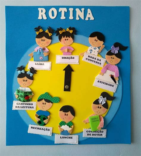 Cartazes De Rotina Educação Infantil Para Imprimir Edukita