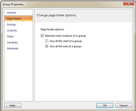 tech tips create a report rdlc to show one record per page