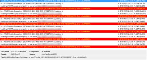 error 0x8007000d failed to add update source for wuagent of type 2