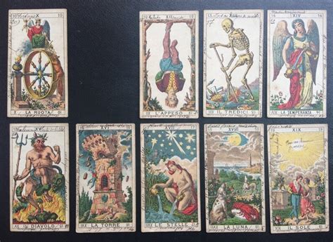 C 1880 Antique Italian Tarot Old Soprafino Lombard Fratelli Etsy