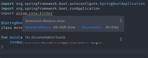 unable to import arrow core classes after adding maven dependency