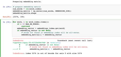 python keras word embeddings glove can t prepare the embedding