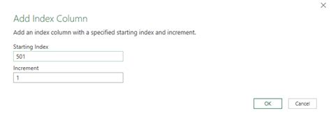 add an index column using power query xl n cad