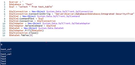 querying microsoft sql server mssql database with