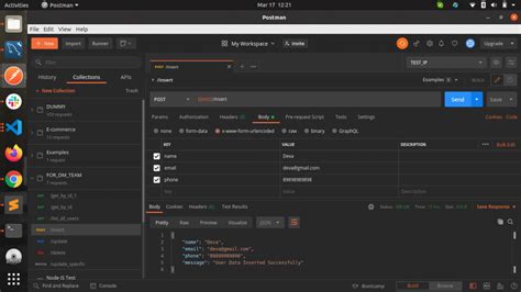 how to set a post request using postman api for android and ios