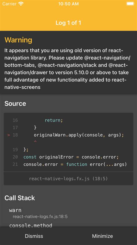 sdk 40 react native screens warning if using react navigation v4