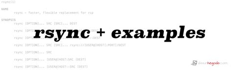 rsync with practical examples