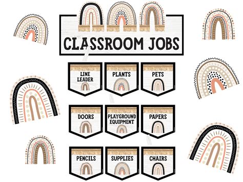 Schoolgirl Style Simply Stylish Boho Rainbow Classroom Jobs Mini Bul