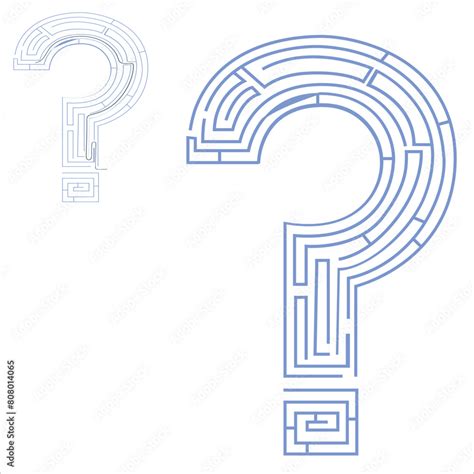 Question Mark Labyrinth Multi Purpose Concept Question Mark Maze