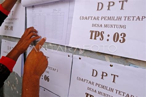 Daftar Pemilih Tetap Pemilu 2024 Antara Foto