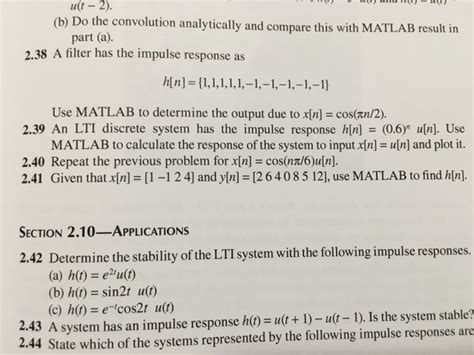 solved u t 2 b do the convolution analytically and