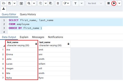postgresql order by clause javatpoint