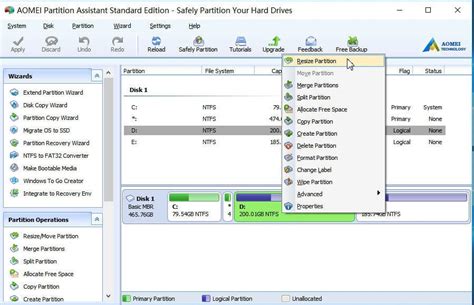 how to solve the problem “cannot resize partition”