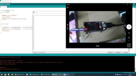 esp32 arduino touch sensor test youtube
