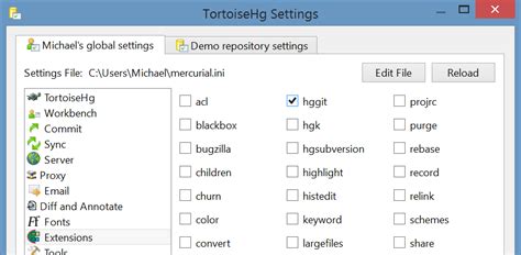 using tortoisehg with git michael s blog
