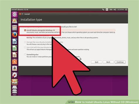 how to install ubuntu linux without cd windows with