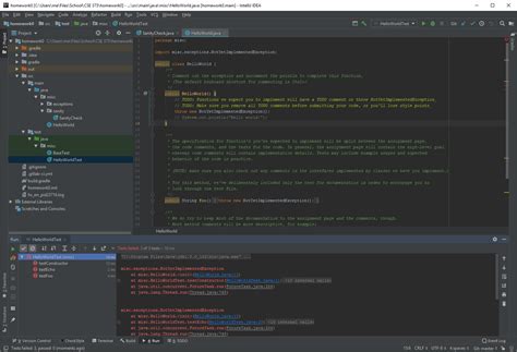 intellij interface overview
