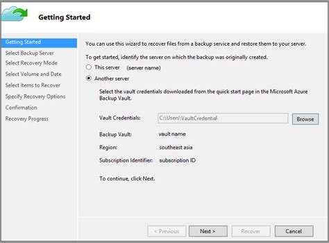 restore system state to a windows server azure backup