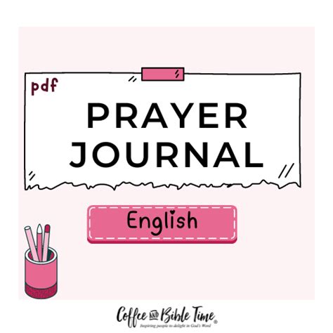 Pdf Prayer Journal Printable Coffee And Bible Time