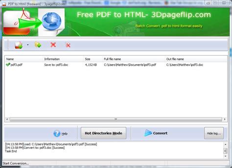 how to convert pdf documents to html in windows [tip