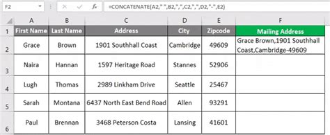 concatenate strings in excel how to use concatenate strings in excel