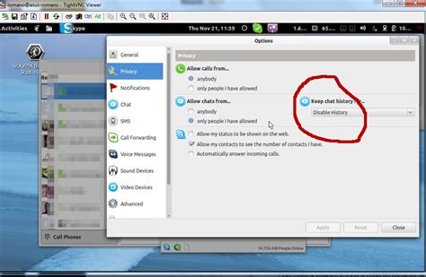 how to clear skype chat history ask ubuntu