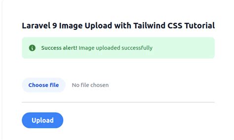 laravel 9 image upload with tailwind css tutorial