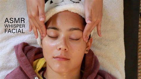 Asmr Facial Massage For Sleep And Stress Reduction Whisper Youtube