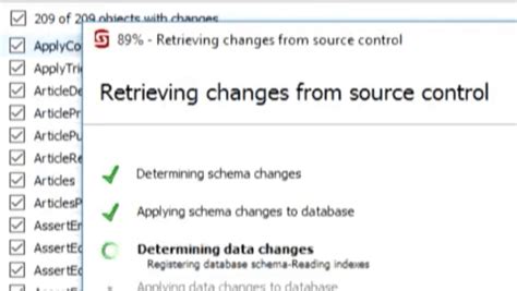 sql source control link database to tfs svn git mercurial