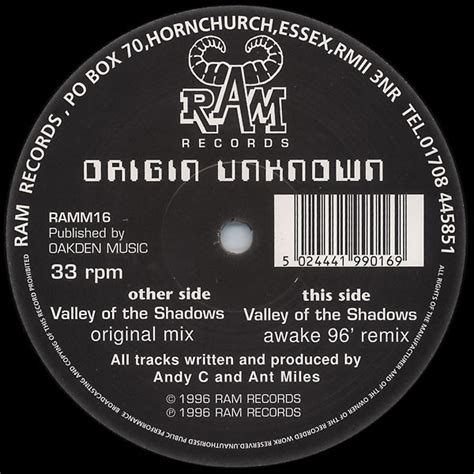 Origin Unknown Valley Of The Shadows Releases Discogs