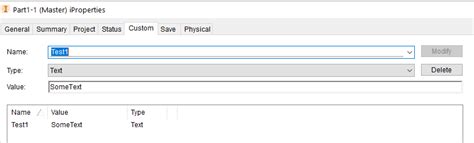 solved custom properties using ilogic autodesk community